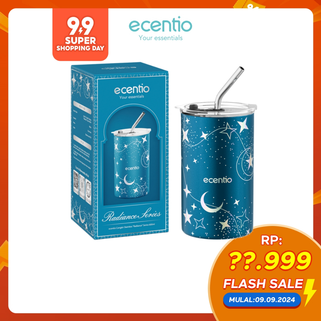Jual ecentio tumbler minum stainless aesthetic Ramadan 600ml dengan ...