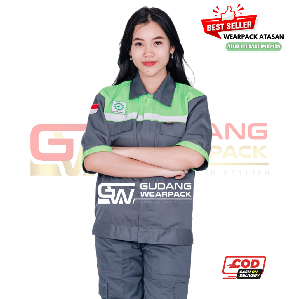 Jual WEARPACK ATASAN Gudang Wearpack - Baju Kerja Proyek lengan pendek ...