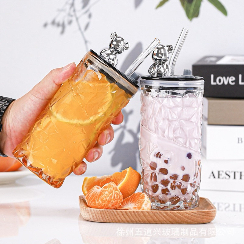 Jual GELAS SUSU/GELAS KOPI/GELAS TEH/MUG TINGGI 350ML DENGAN TUTUP ...