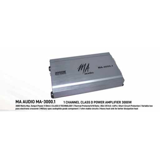 Jual Power amplifier monoblock/power monoblok ma audio ma-3000.1 ...