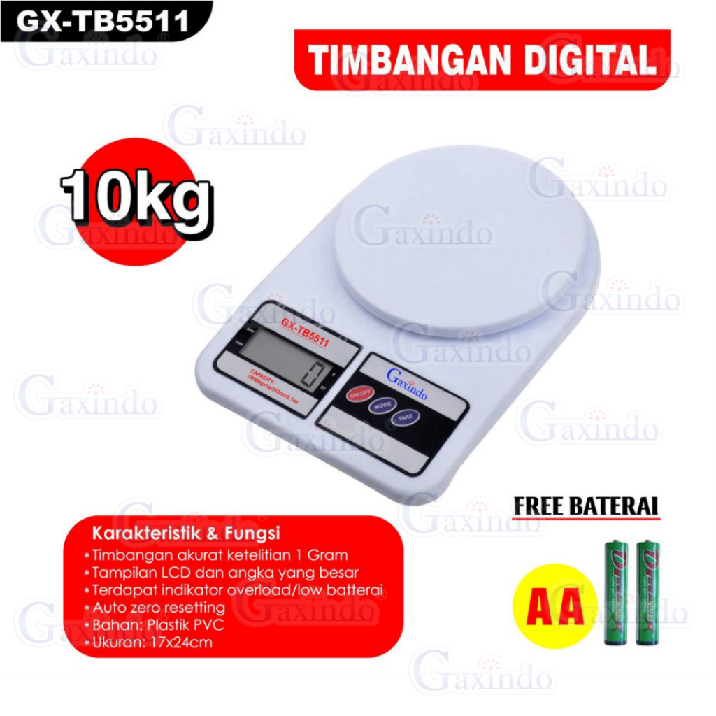 Jual TIMBANGAN DIGITAL MAKANAN 10 KG TB5510 TIMBANGAN UKUR BERAT ...