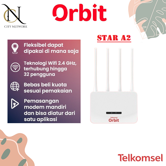 Jual Orbit Star A2 Modem Telkomsel 4G WiFi High Speed | Shopee Indonesia