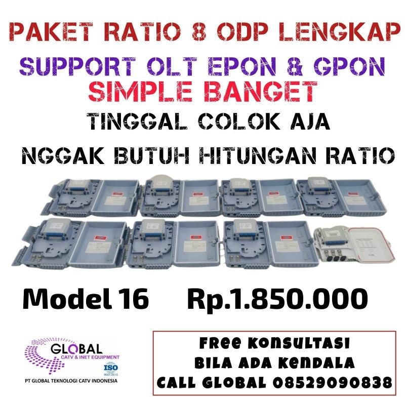 Jual PAKET RATIO 8 ODP (ODP COVER 16 PORT) | Shopee Indonesia