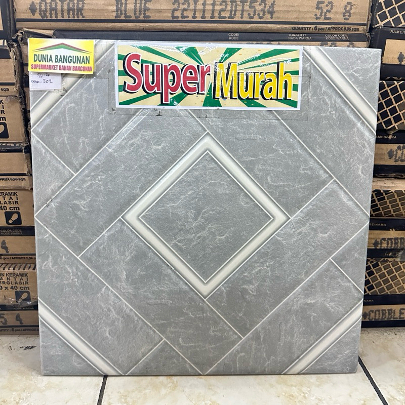 Jual Keramik 40x40 KIA Nerobroom Grey Keramik Lantai / Keramik Teras ...
