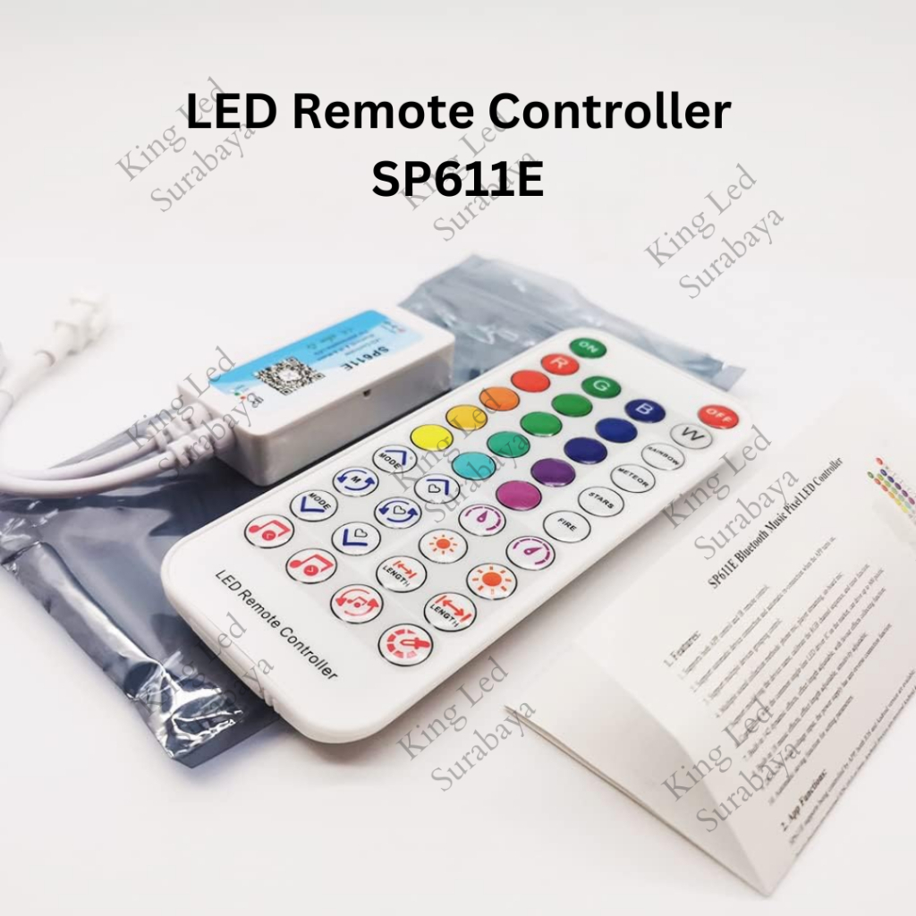 Jual Remote Controller Bluetooth IR Music SP611E Lampu RGB LED Strip ...