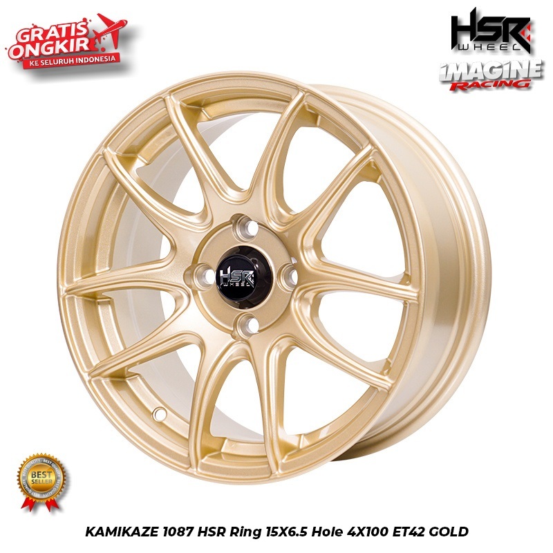 Jual Velg racing mobil ring 15 brio sigra mobilio freed pcd 4x100 hsr kamikaze | Shopee Indonesia