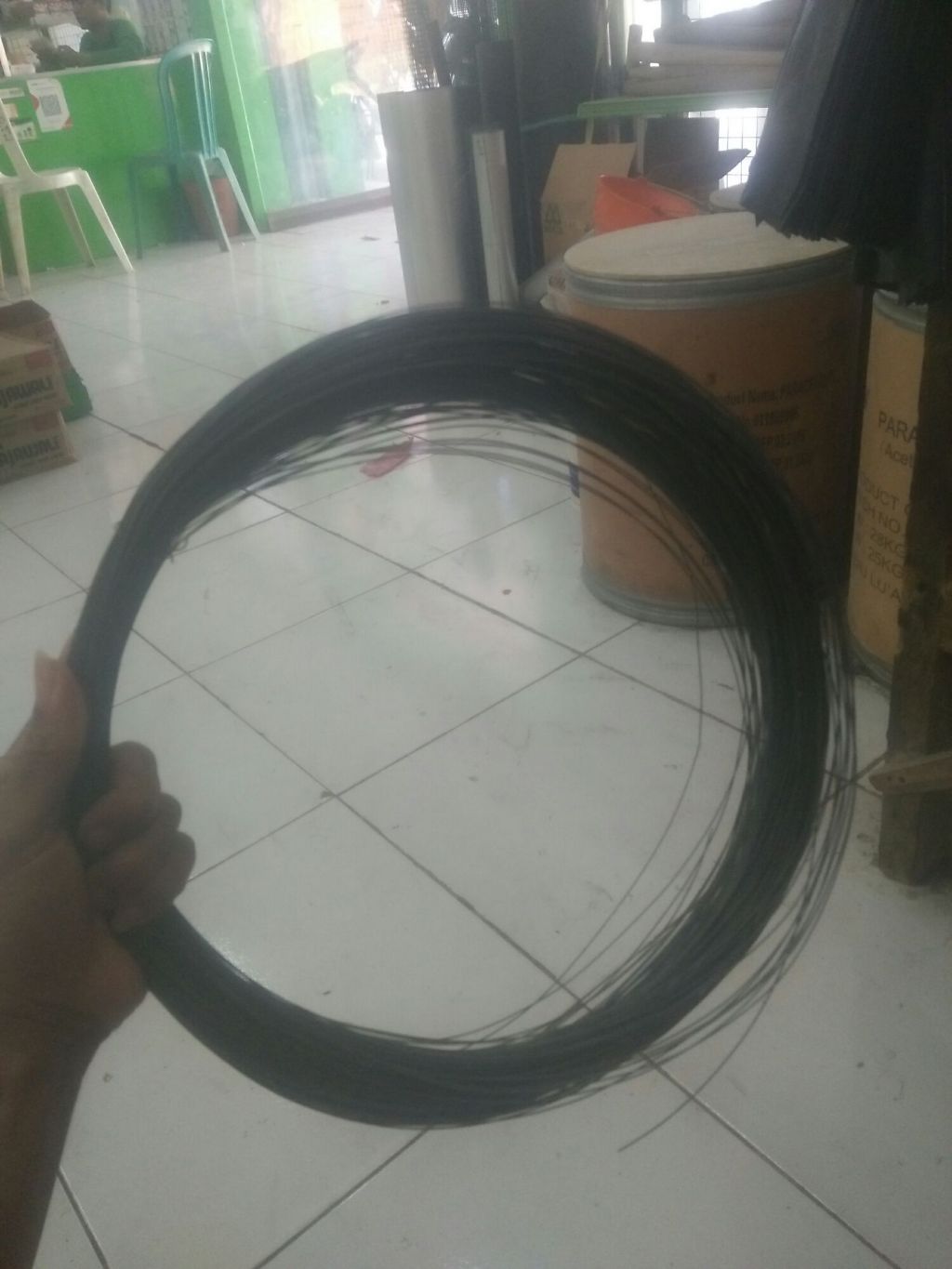 Jual 1 kg kawat bendrat tali besi begel bahan bangunan kawat baja lunak ...