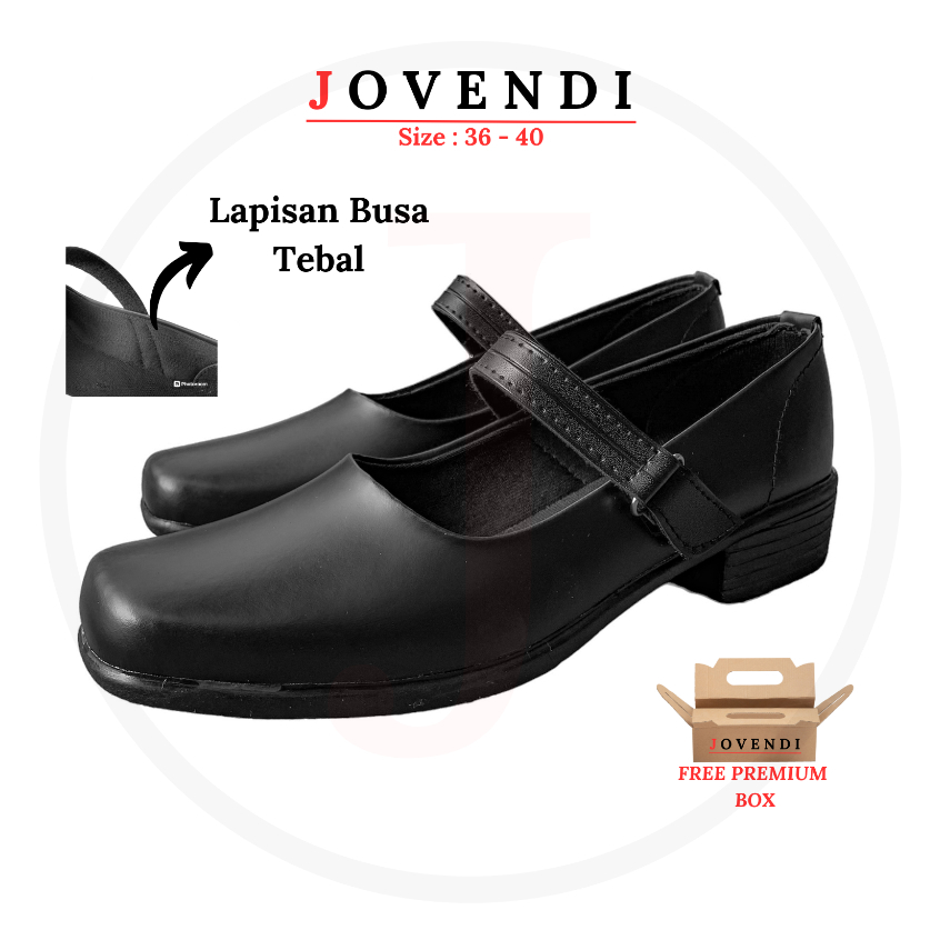 Jual JOVENDI - Sepatu Pantofel Kantor Formal Wanita Sepatu Sekolah ...