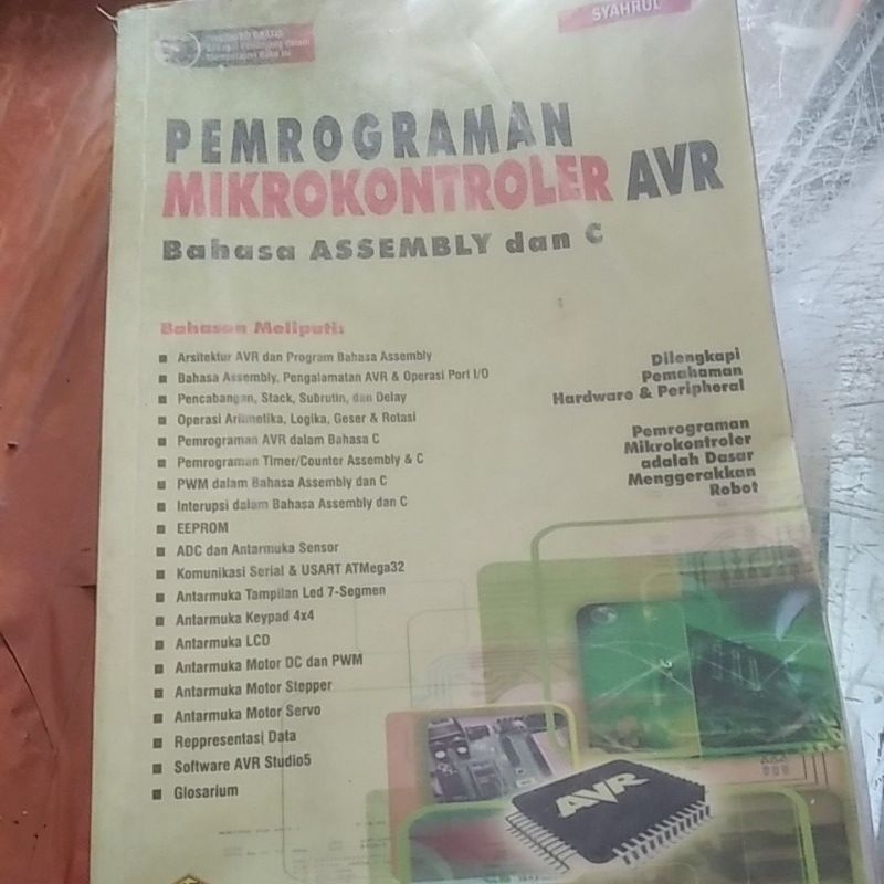 Jual Buku pemrograman mikrokontroler AVR bahasa Assembly dan C | Shopee ... Jual Buku pemrograman mikrokontroler AVR bahasa Assembly dan C | Shopee ...