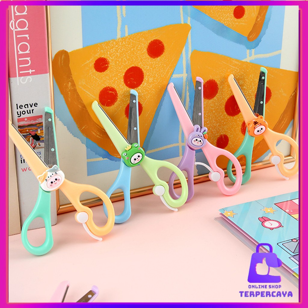 Jual OST Gunting Portabel Mini Karakter Kartun Mini Scissors Gunting ...