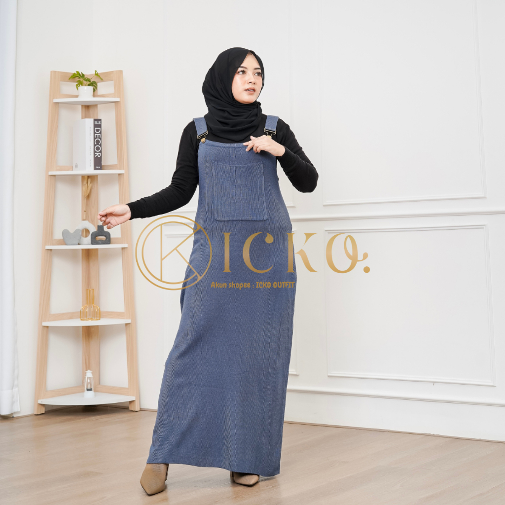 Jual YUMNA Overall Rok Wanita Rajut Halus Premium By Icko Outfit ...