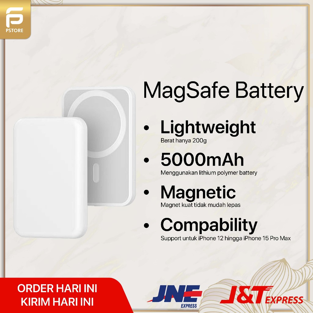 Jual WIRELESS POWERBANK MAGNETIC 20W FAST CHARGING TYPE LIGHTNING PD 5.000mAh - 10.000mAh ...