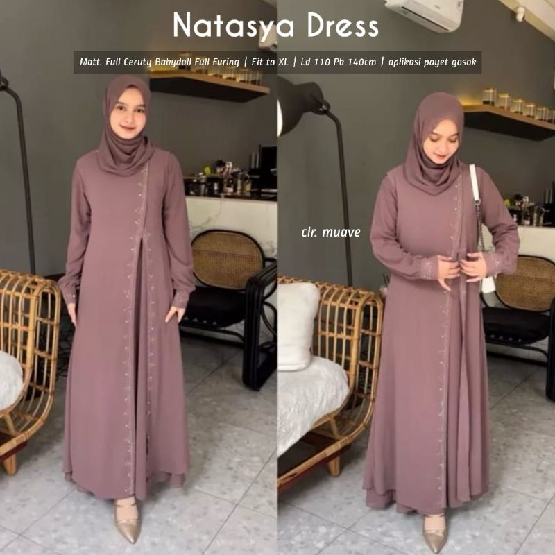 Jual NATASYA DRESS LABEL JASMINE DRESS PAYET CANTIK | Shopee Indonesia
