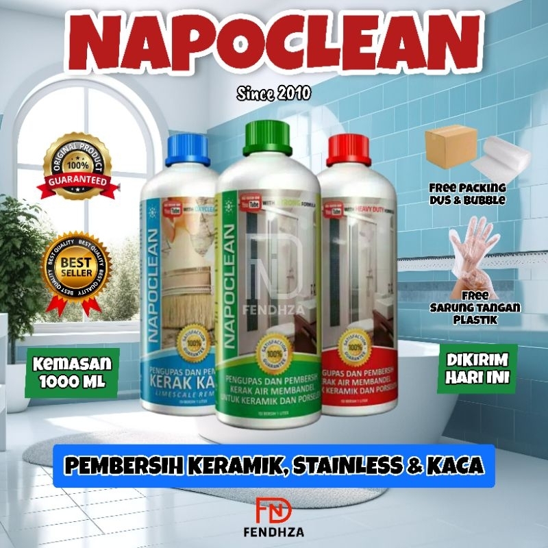 Jual Napoclean Pembersih Keramik, Porcelain, Stainless dan Kaca Ukuran ...