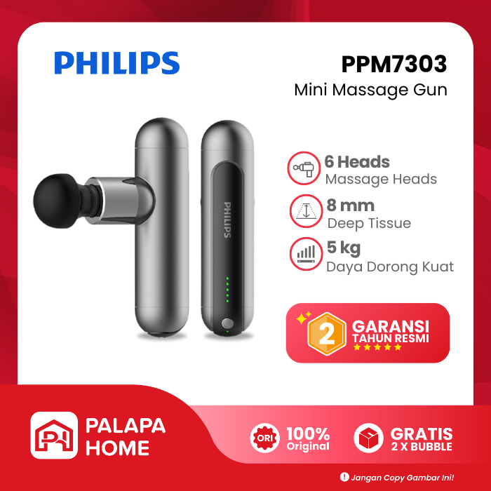 Jual Phillips PPM7303 Mini Massage Gun Alat Pijat Badan Elektrik Getar ...