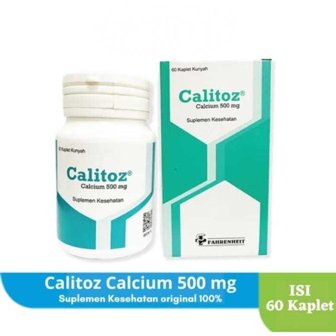 Jual Calitoz Botol 60 Kaplet Kunyah | Shopee Indonesia