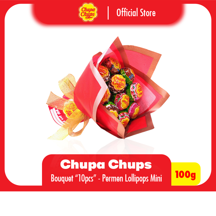 Jual Buket Chupa Chups Lollipops isi 10 - Buket Permen Lolipop Bunga ...