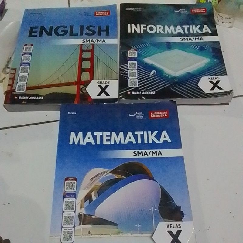 Jual buku paket pelajaran English informatika matematika kelas 10 ...