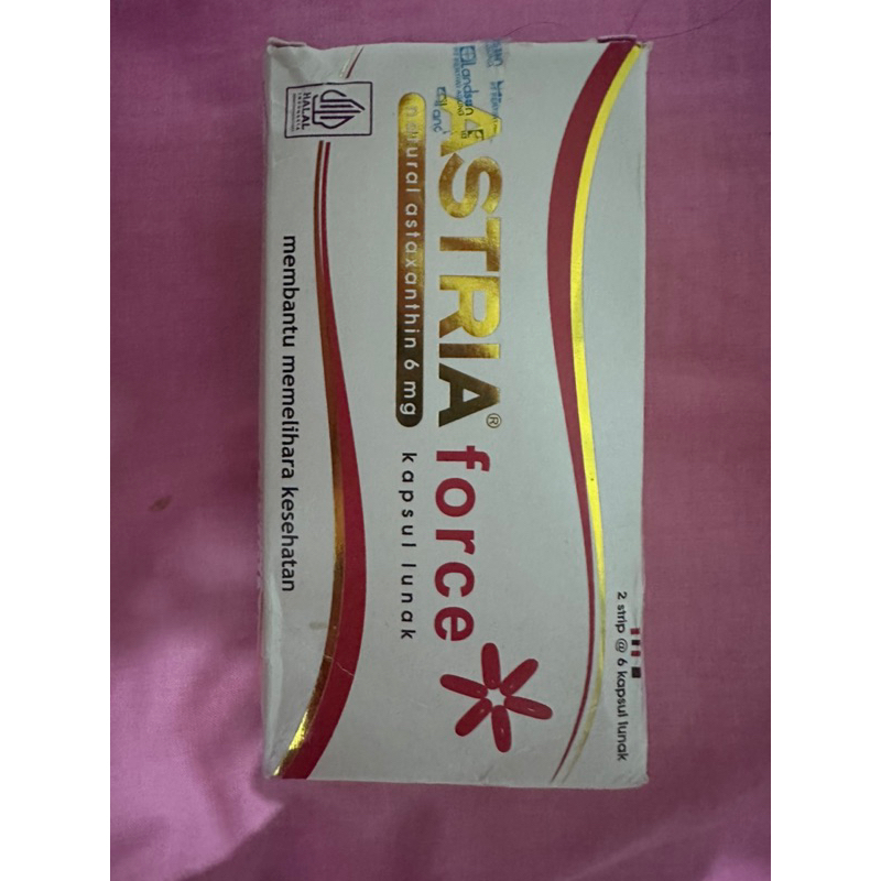 Jual ASTRIA Force Astaxanthin 6mg - 1 Box x tinggal 10 Capsule | Shopee ...