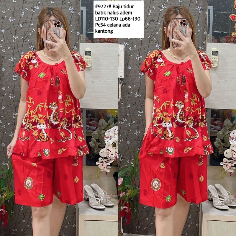 Jual 9727 baju tidur batik ular jumbo rumput Detail di pic | Shopee ...