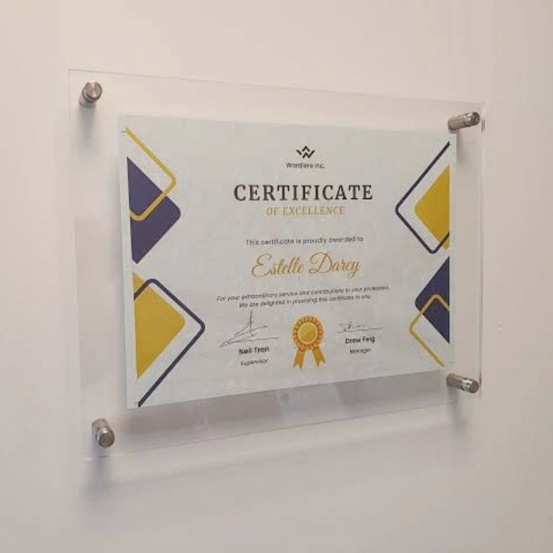 Jual Frame Poster A2 42x60 / Frame Sertifikat / Frame Iklan / Frame ...
