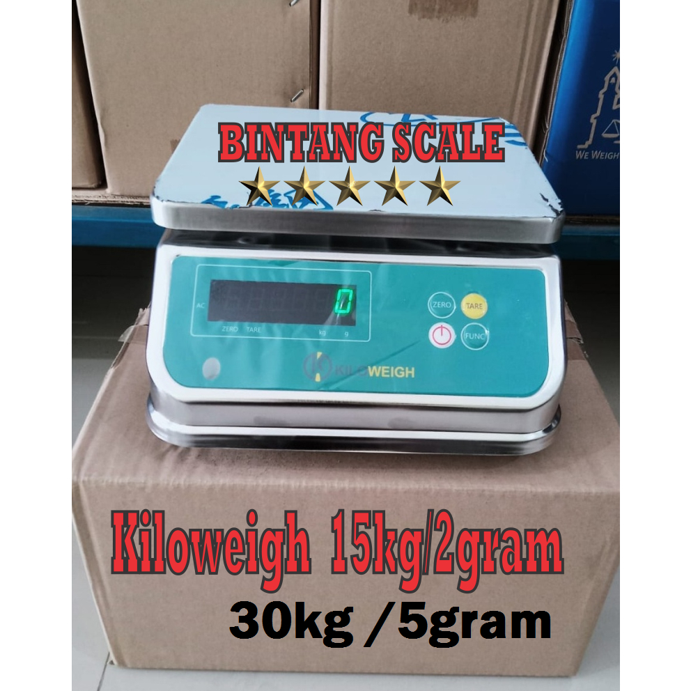 Jual TIMBANGAN MEJA DIGITAL WATERPROFF KILOWEIGH D6 15kg & 30kg | Shopee Indonesia
