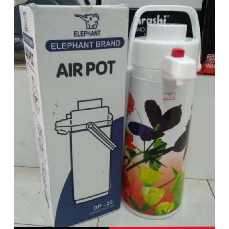 Jual ELEPHANT-Termos pencet air panas 2,5 Liter/Termos pompa air panas ...