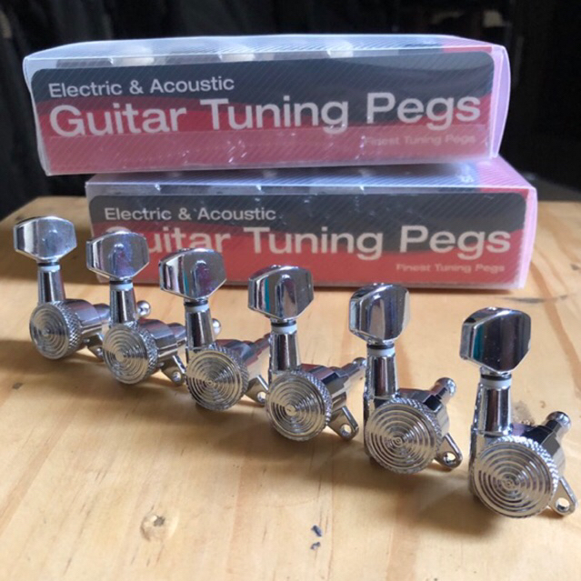 Jual Dryer Guitar (Tuning Pegs) Locking Electric Chrome 6L | Shopee ...