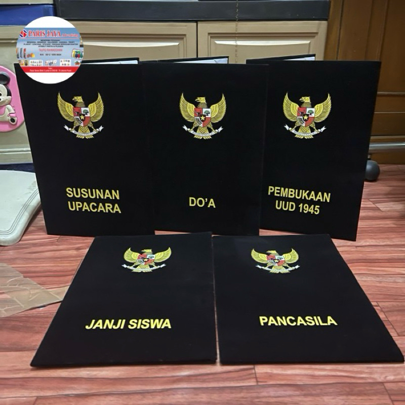 Jual Map sekolah map bludru kantor map upacara bendera 1 Set full ...