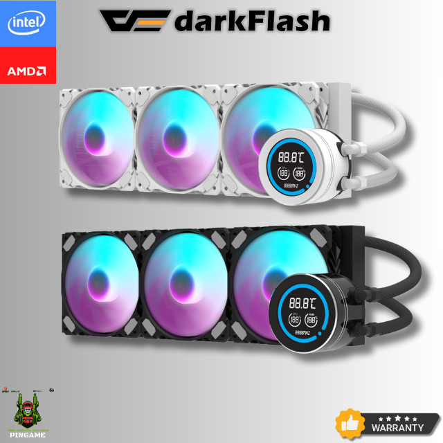 Jual DARKFLASH NEBULA DN360D AIO 360mm LIQUID CPU COOLER DISPLAY SCREEN ...