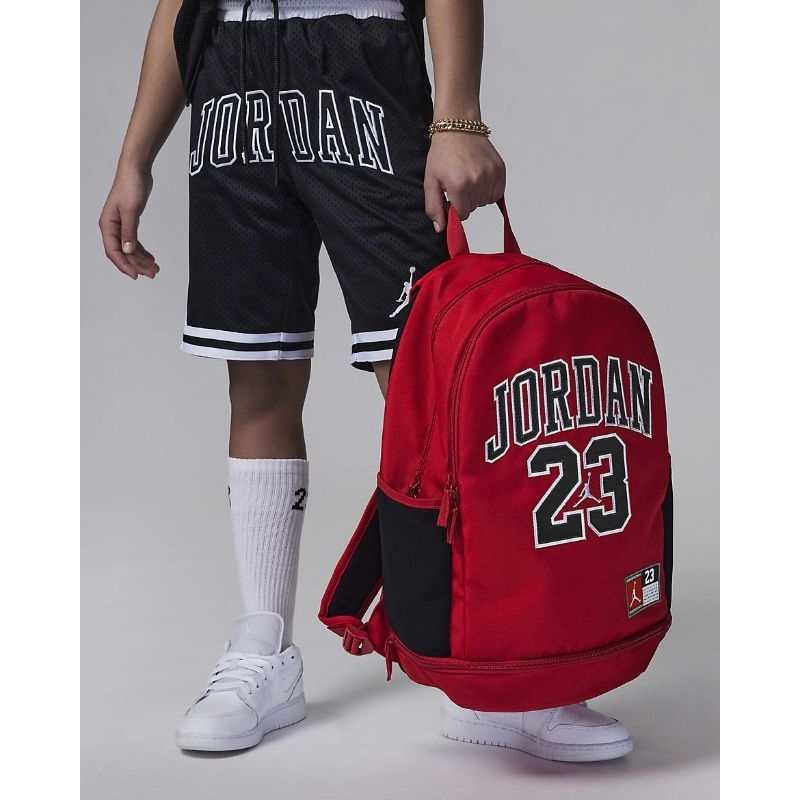 Jual Tas JORDAN Jersey Backpack Ransel Hitam 23 Red Merah Basket ...