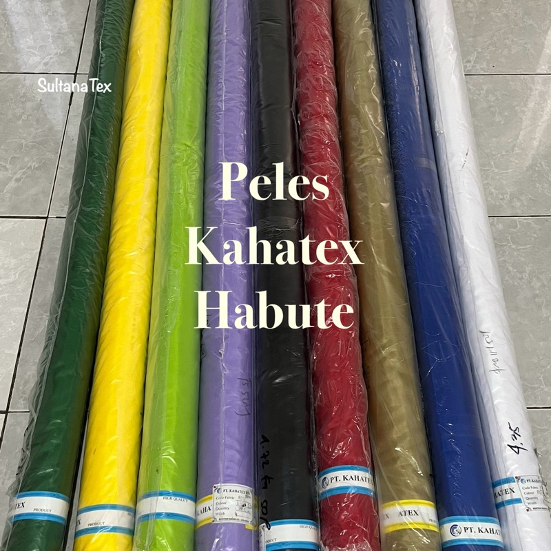 Jual Kain Peles Kahatex / Kain abutai Habute Kahatex / Puring / Habutai ...