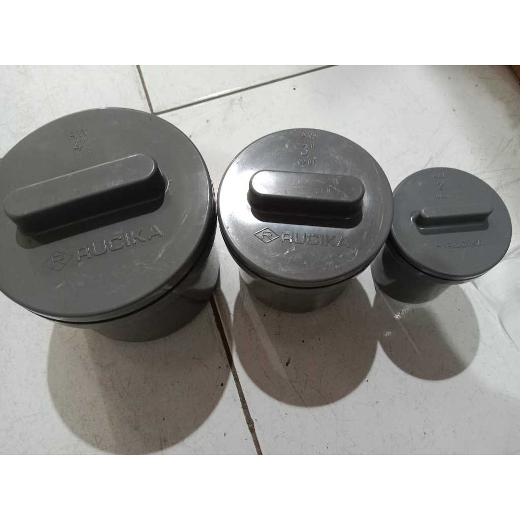 Jual CLEAN OUT AW RUCIKA 4 INCH / TUTUP SEPTIC TANK | Shopee Indonesia