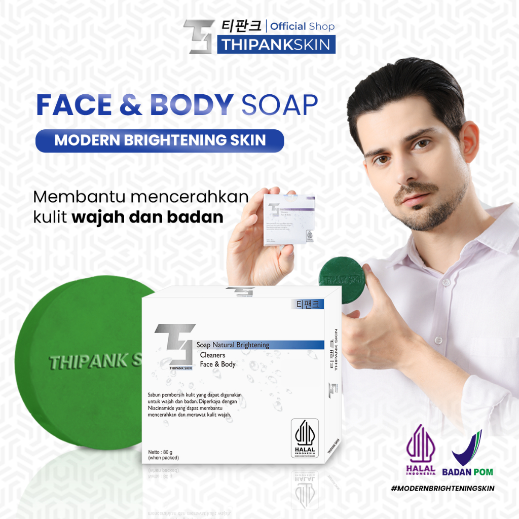 Jual Thipank Skin Face And Body Soap /sabun pemutih wajah pria paling ...