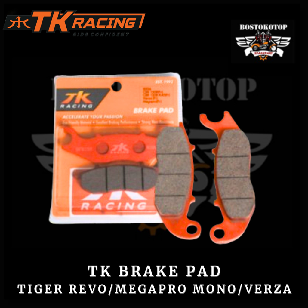 Jual TK Racing Brake Pad Kampas Rem Bahan Ceramic Tiger Revo Megapro ...
