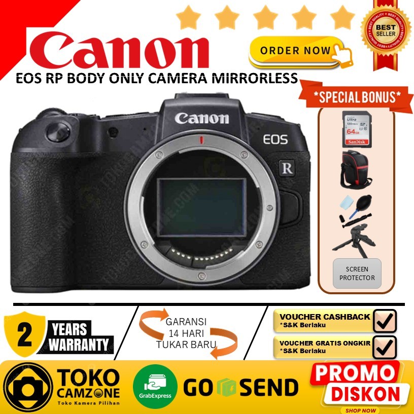 Jual Canon EOS RP Body Only Mirrorless Full Frame Garansi Resmi ...