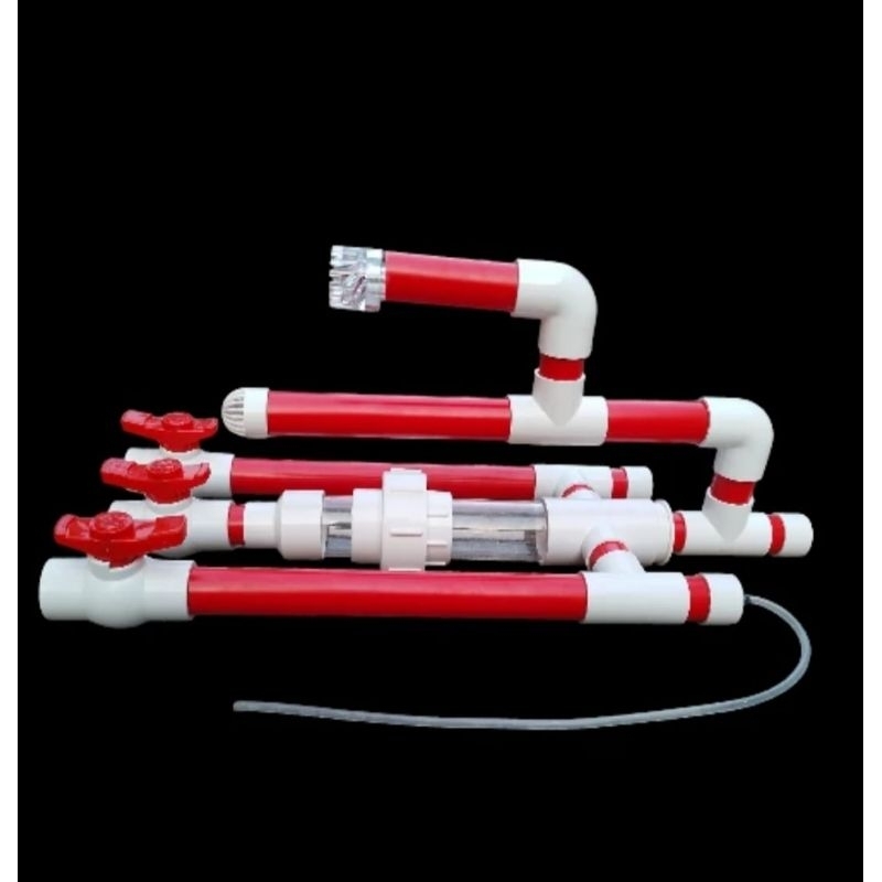 Jual overflow aquarium overflow tabung singla double output (pipa 20mm ...