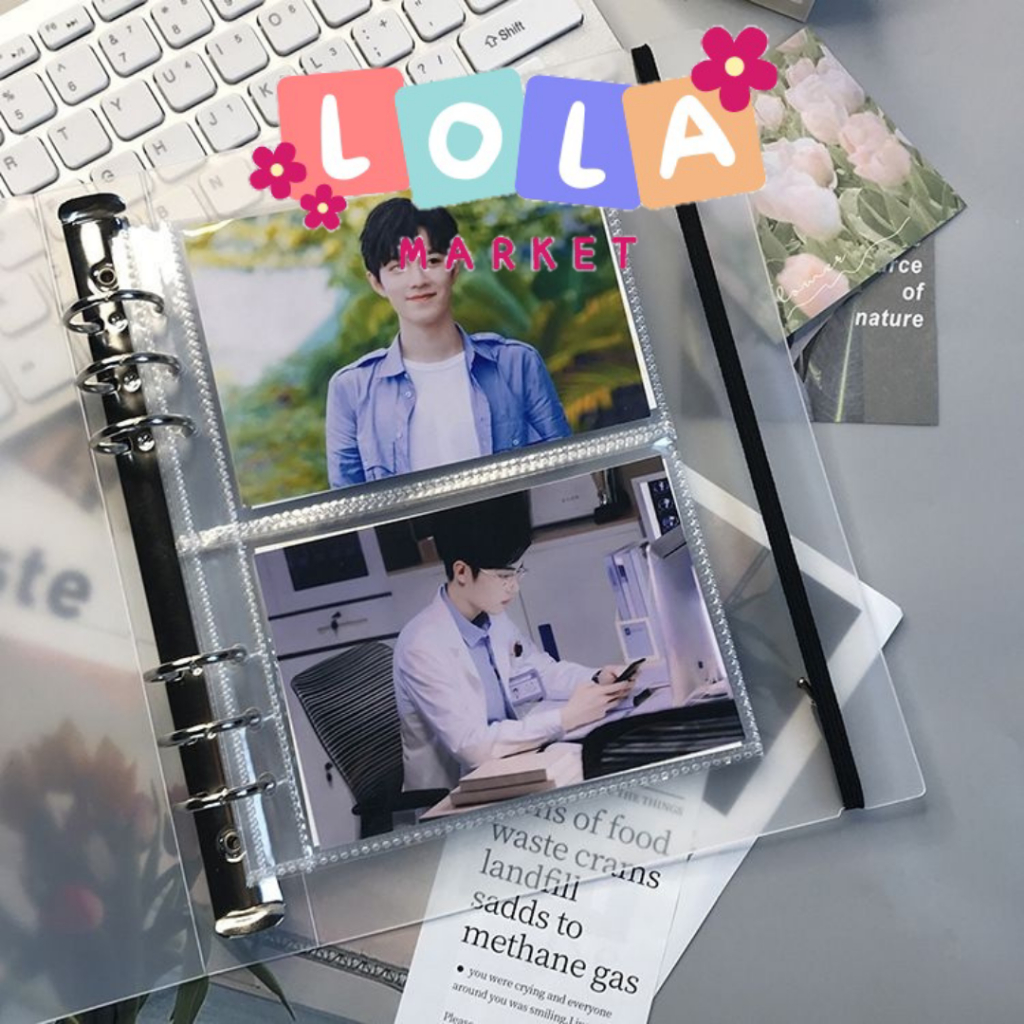 Jual ( 10 lembar /Bag) A5/A6 Sleeve Clear Tebal 6 Ring Photocard/Album ...