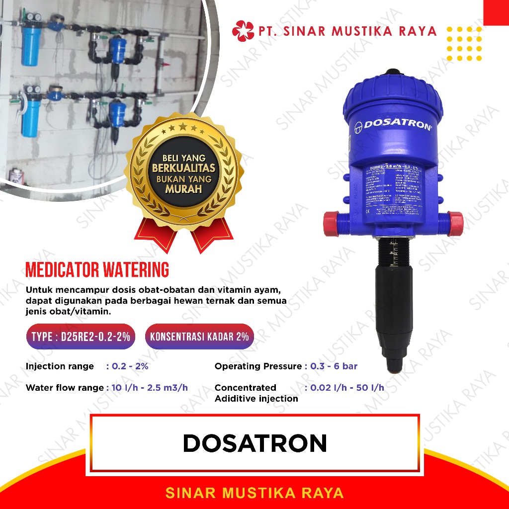 Jual Dosatron D25RE2 2% Filter Nipple Pencampur Obat Obatan Vitamin Ayam | Shopee Indonesia