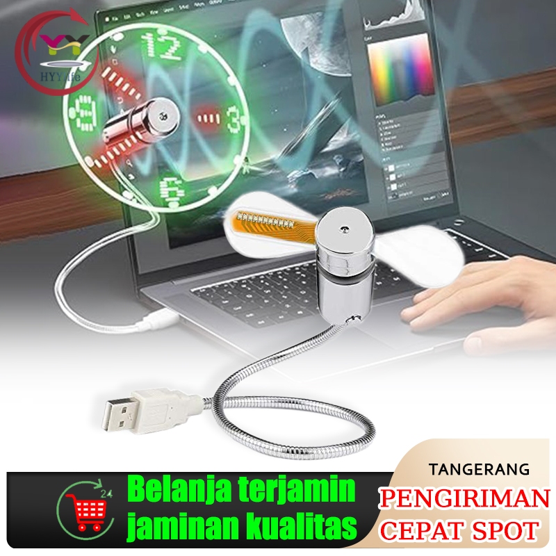 Jual Kipas Angin Mini USB Portable Meja Laptop Power Bank Laptop Waktu ...