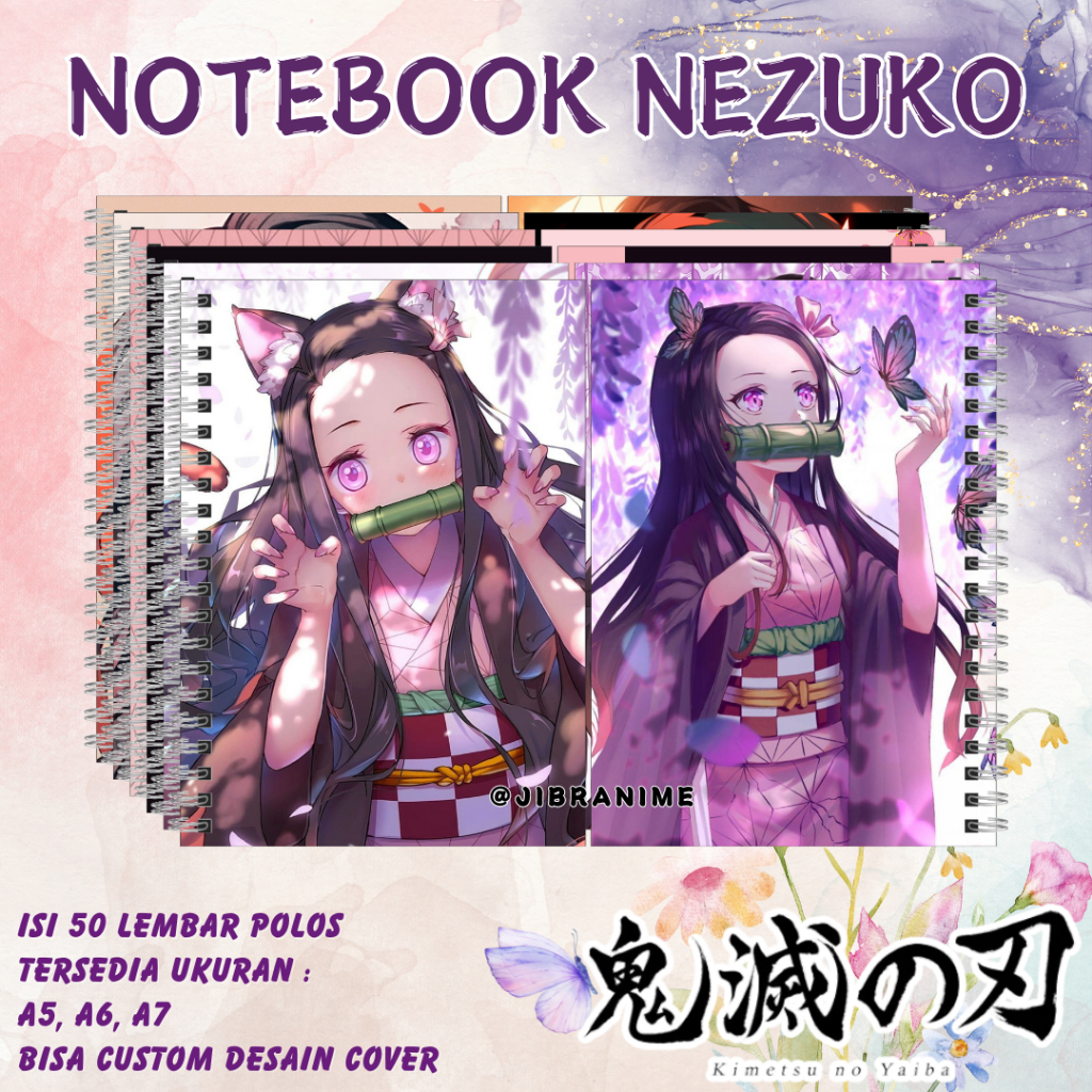 Jual Note Book Nezuko Kimetsu No Yaiba / Notebook Nezuko / Buku Catatan ...