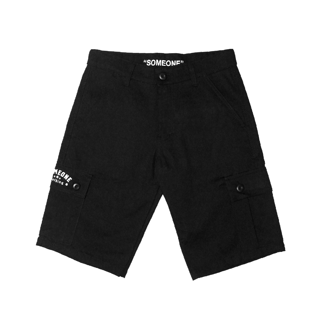 Jual Someone Short Cargo "Someone Writing" Black | Shopee Indonesia