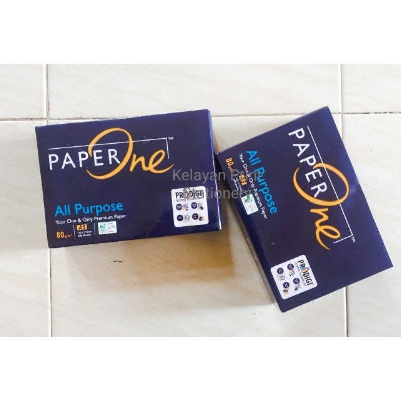 Jual (1 Rim) KERTAS HVS A5 80 GSM PAPERONE | Shopee Indonesia