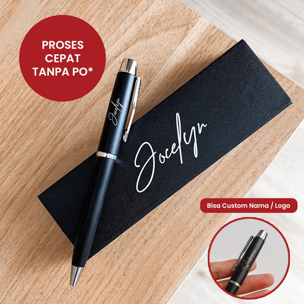 Jual Custom Pulpen Nama Logo dan Box Kado Pulpen Custom Hadiah Gift Pen ...