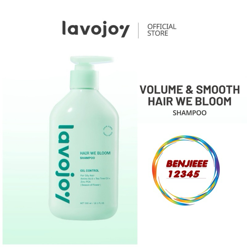 Jual LVJ Lavojoy Hair We Bloom Shampoo 300ml sampo untuk mengurangi rambut berminyak shampo ...