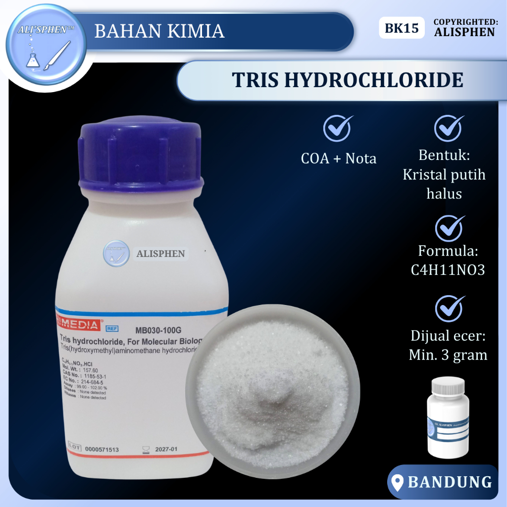 Jual [BK15] Buffer TRIS HCl | Himedia | For Laboratory Use | Shopee Indonesia