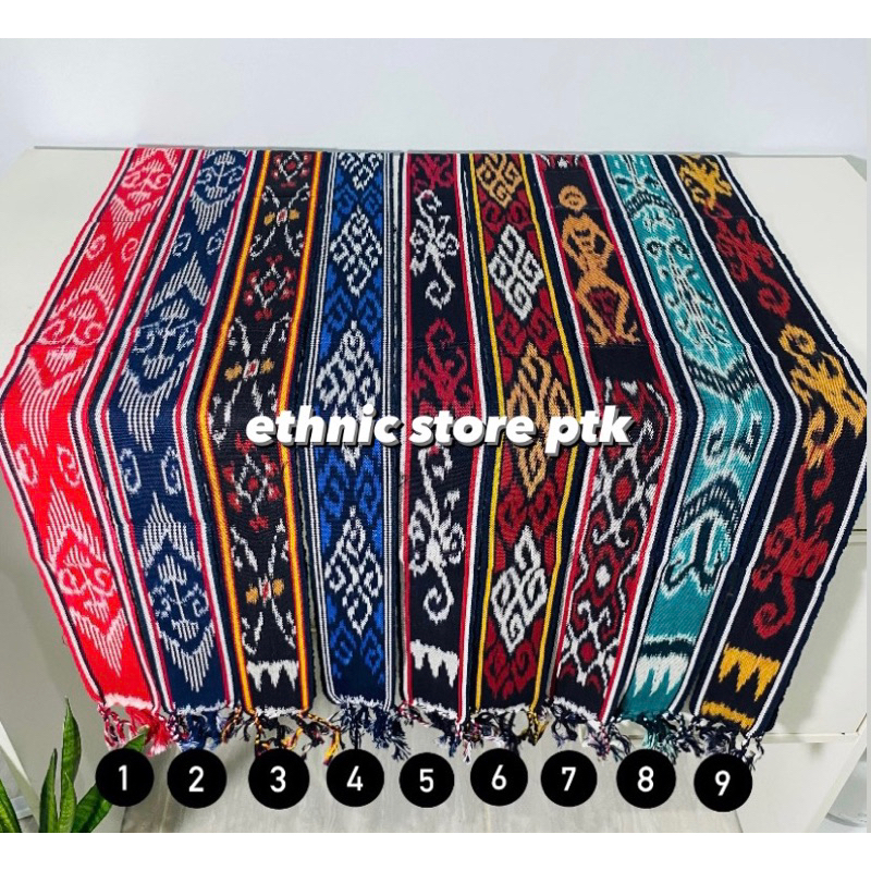 Jual (HARGA GROSIR) Ikat Kepala Syal Tenun Motif Dayak Kalimantan ...
