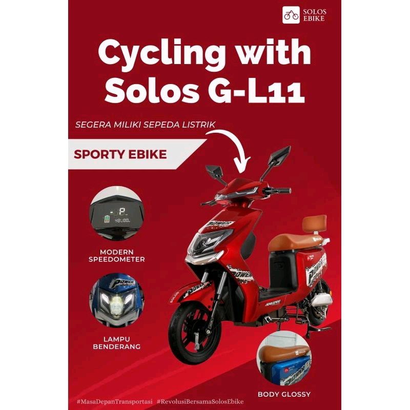 Jual Sepeda Listrik Solos Type G-L11 | Shopee Indonesia