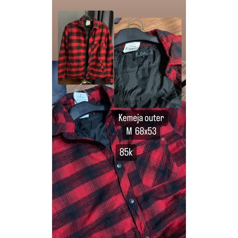 Jual Outer kotak kotak merah | Shopee Indonesia