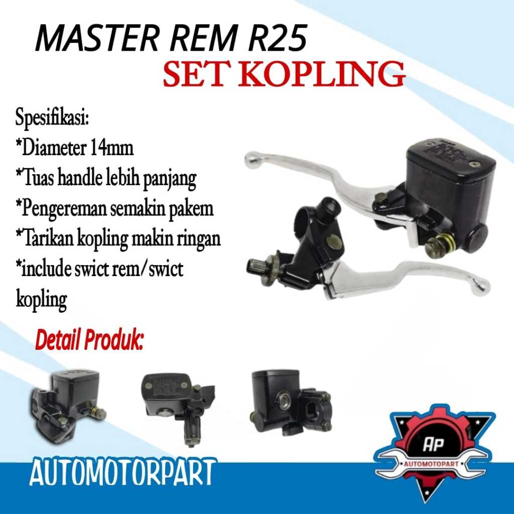 Jual MASTER REM R25 KOPLING R25 HANDLE R25 HANDLE KOPLING R25 MASTER ...